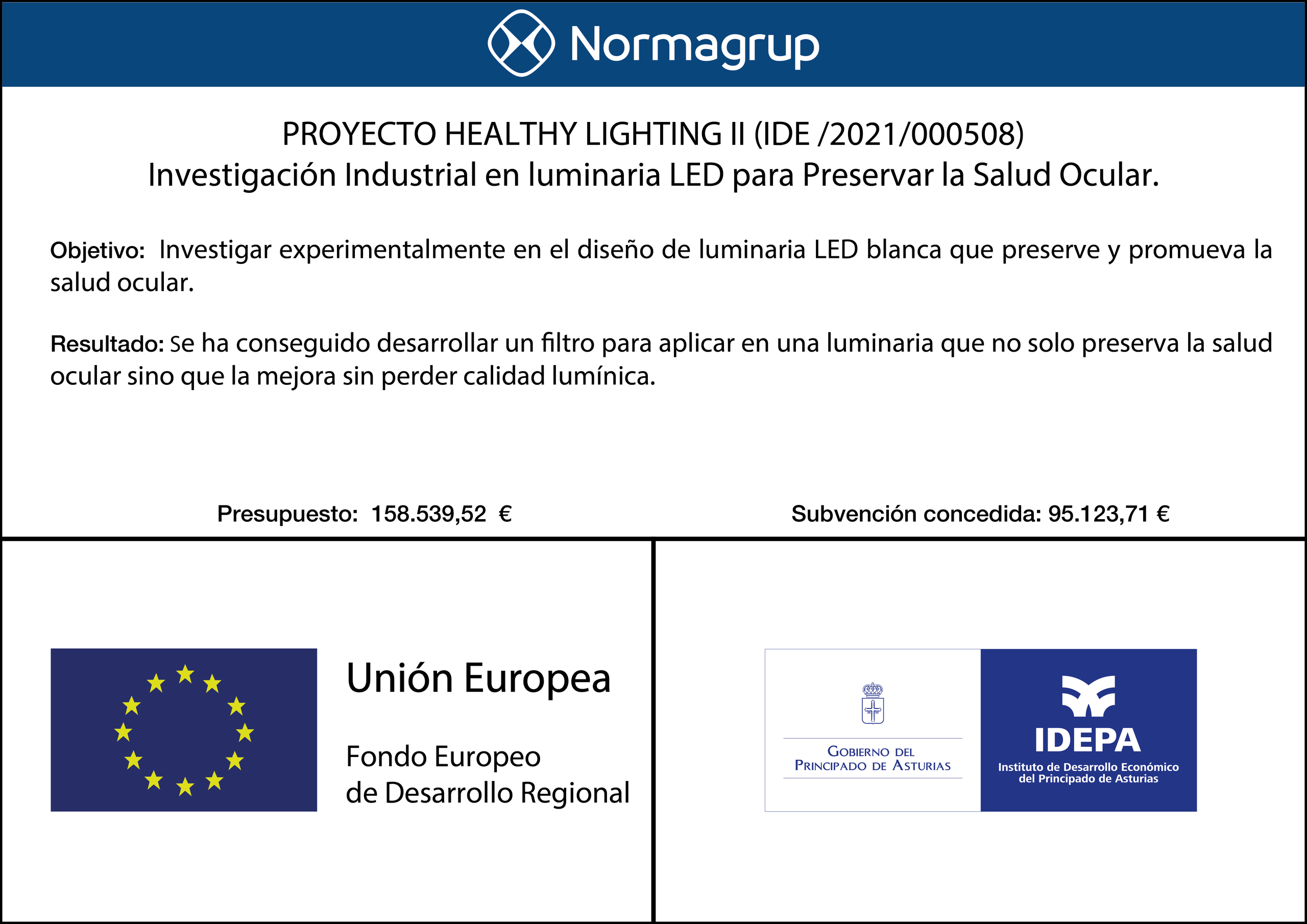 Proyecto Healthy Lighting - Normagrup